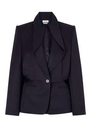Alexander McQueen Wool Blazer - Navy