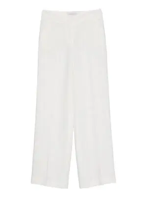 VIA MASINI 80 Linen Trousers - White