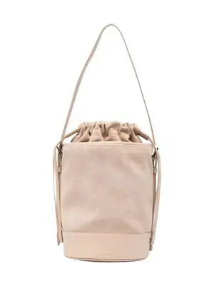 Fabiana Filippi Suede Leather Bucket Bag - Beige