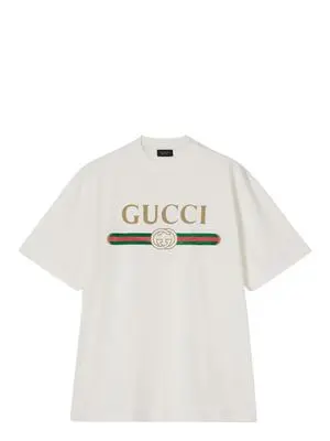 Gucci Silk Blend Jersey T-shirt - White