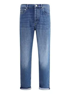 Brunello Cucinelli Denim Cotton Jeans - Blue