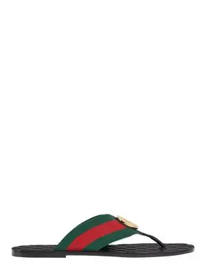 Gucci Riviera Flip Flops - Black