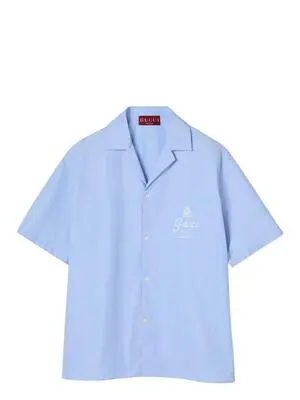 Gucci Bowling Shirt - Sky Blue