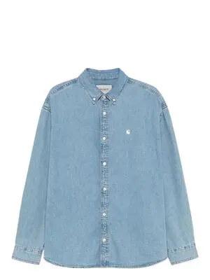 Carhartt Work In Progress Denim Cotton Shirt - Blue