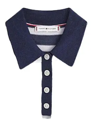 Tommy Hilfiger Striped Polo Shirt - Blue