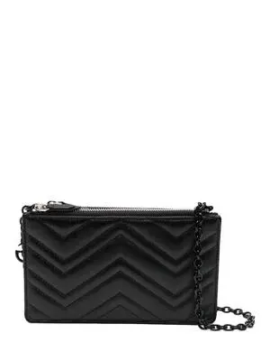 Gucci Gg Marmont Leather Mini Bag - Black