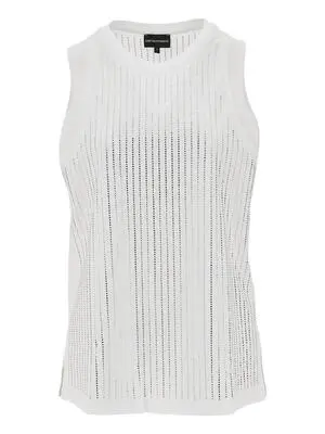 Emporio Armani Cotton Tank Top - White