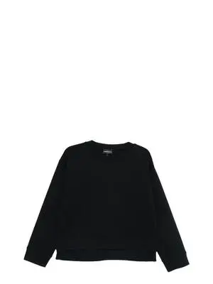 Emporio Armani Logo Cotton Sweatshirt - Blue