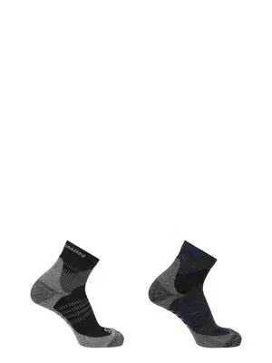 SALOMON X Ultra Access Quarter Socks 2 Pack - Anthracite / Black