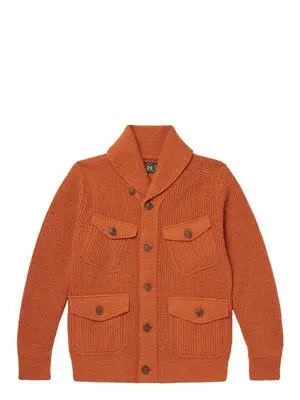 Ralph Lauren Shawl-collar Ribbed Cardigan - Orange