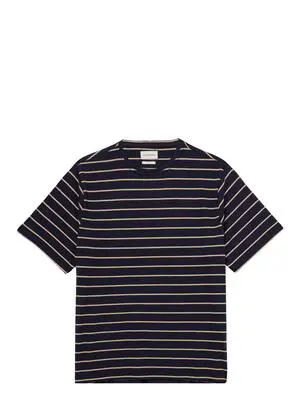 Oliver Peoples Webber Striped Cotton-jersey T-shirt - Blue