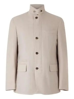 Dunhill Super 130s Wool Jacket - Stone