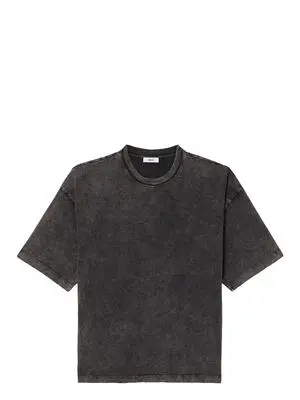 AGOLDE Portman Oversized Cotton-jersey T-shirt - Black