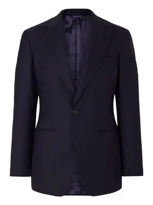 SAMAN AMEL Wool Blazer - Navy