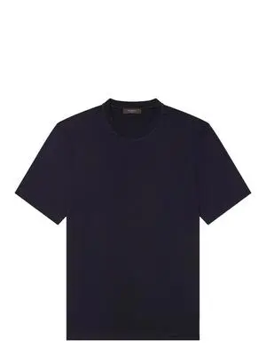 SLOWEAR Cotton And Silk-blend Jersey T-shirt - Blue