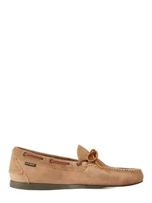 G.H. BASS & CO. Camp Moc Decker Suede Boat Shoes - Taupe