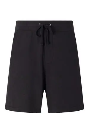 JAMES PERSE Straight-leg Cotton-jersey Drawstring Shorts - Black