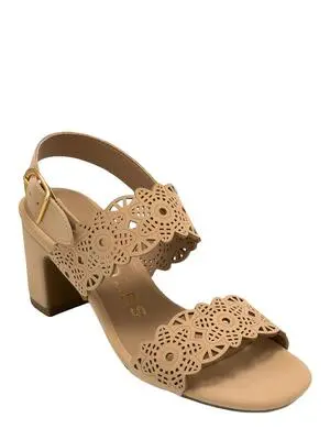 Aerosoles Glen Slingback Sandal - Beige Bisque Perf Faux Nubuck