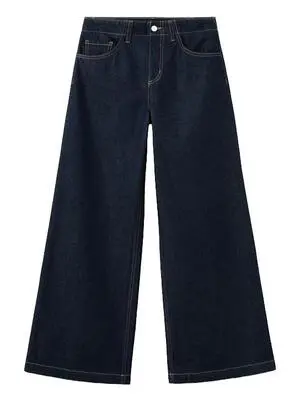 Mango Wide Leg Jeans - Open Blue
