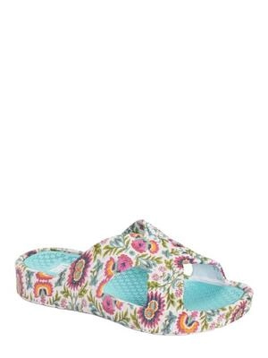 MUK LUKS Spa Day Sandal Kaleidoscope Multi