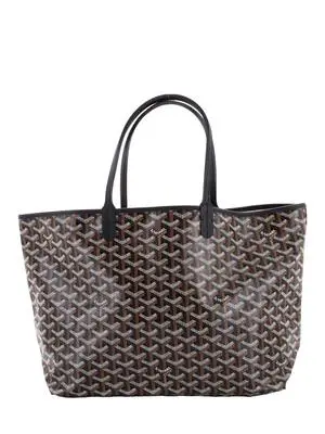 Goyard Saint Louis PM Tote Coated Canvas Black