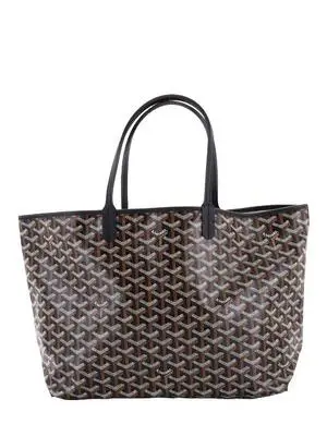 Goyard Saint Louis Tote Coated Canvas Pm Black