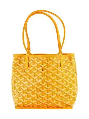 Goyard Anjou Reversible Mini Tote Coated Canvas Yellow