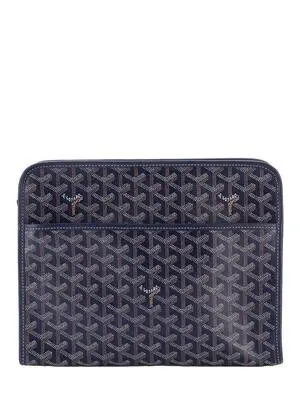 GOYARD Jouvence Toiletry Pouch Coated Canvas Gm - Blue
