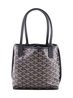 Goyard Anjou Reversible Tote Coated Canvas Mini Black