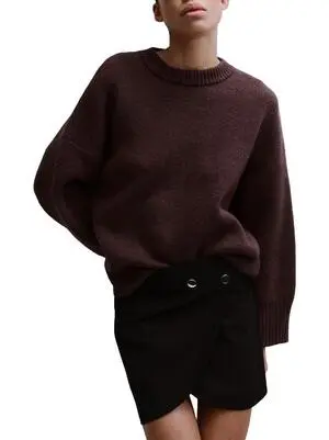 Mango Crewneck Sweater - Wine
