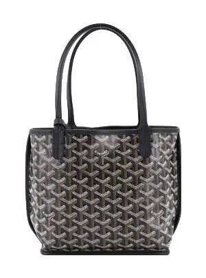 Goyard Anjou Reversible Tote Coated Canvas Mini Black