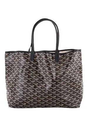 Goyard Saint Louis PM Tote Coated Canvas Black