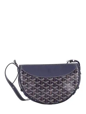 GOYARD Hirondelle Shoulder Bag Coated Canvas And Leather - Blue
