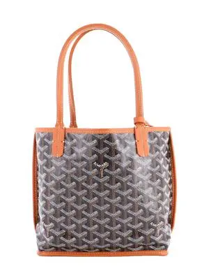 Goyard Anjou Reversible Tote Coated Canvas Mini Brown