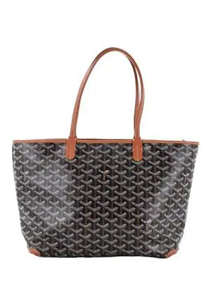 Goyard Artois Tote Coated Canvas PM Brown