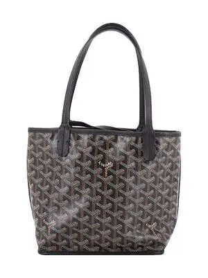 Goyard Anjou Reversible Mini Tote Coated Canvas - Black