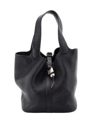 Hermès Picotin Lock Bag Clemence Mm - Black