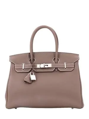 HERMES Birkin Handbag Grey Togo 30 - Etoupe