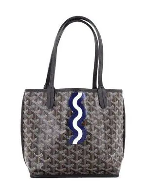 Goyard Anjou Reversible Tote Printed Coated Canvas Mini - Black