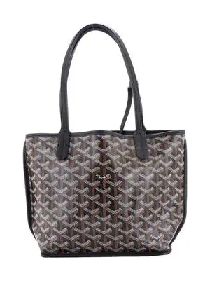 GOYARD Anjou Reversible Mini Tote Coated Canvas - Black
