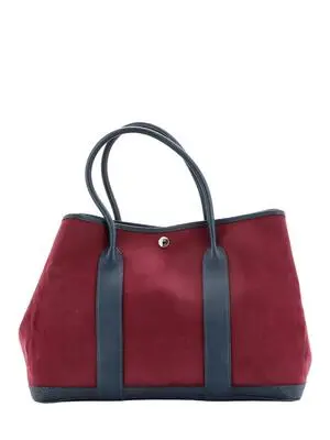 Hermès Garden Party Tote Toile And Leather 36 - Red