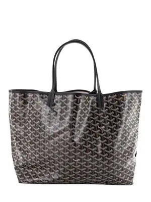 Goyard Saint Louis Tote Coated Canvas Gm Black