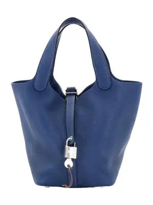 HERMES Picotin Lock Bag Maurice Pm - Deep Blue