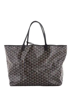 Goyard Saint Louis Tote Coated Canvas Gm - Black