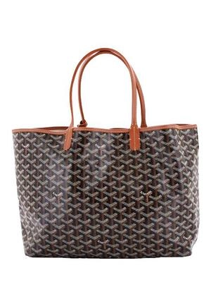 Goyard Saint Louis Pm Tote Coated Canvas - Brown