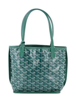 GOYARD Anjou Reversible Mini Tote Coated Canvas - Green