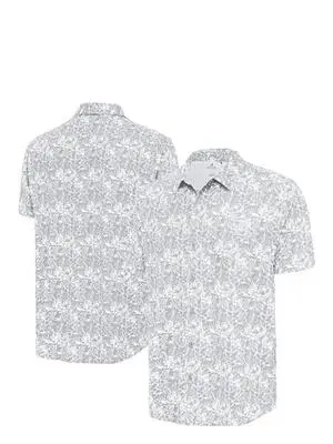 ANTIGUA San Diego Padres Resort Button-up Shirt - Gray