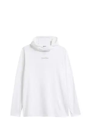 TENŌRE Logo Graphic Hooded T-shirt - White