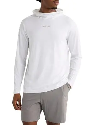 TENŌRE Logo Graphic Hooded T-shirt - White