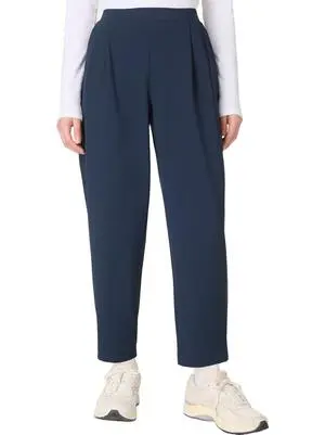 Sweaty Betty Explorer Crop Barrel Leg Pants - Navy Blue